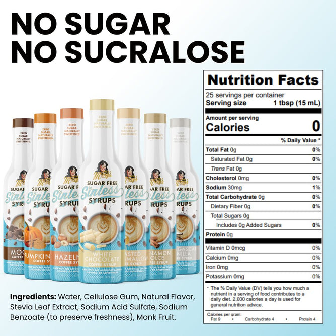 Try Sinless Syrups | Naturally Sugar Free | Specialty Coffees & More ...