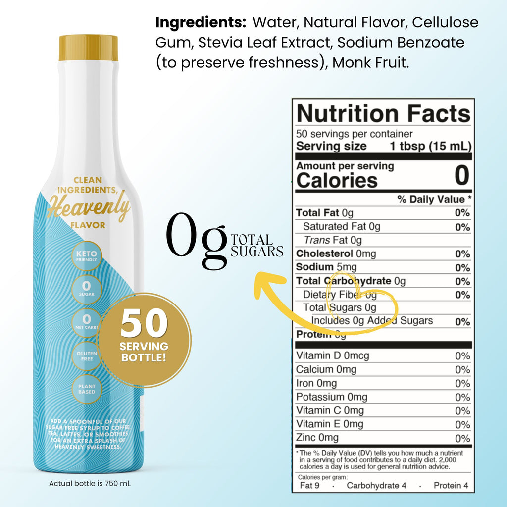 Sinless Simple Syrup (750ml) | Sugar-Free Mixology | Miss Mary's Mix