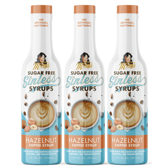 Hazelnut Coffee Syrup | Sugar Free Sinless Syrups | No Sucralose – Miss ...